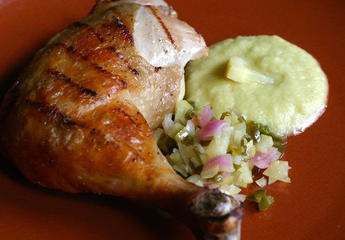 Grilled Chicken with Fermented Lemon-Jalapeno Salsa & Lemony Mayo ...